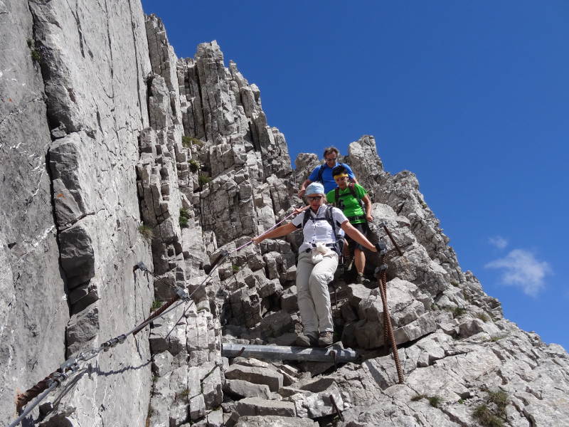Lisengrat Treppe - Wanderleiter Martin